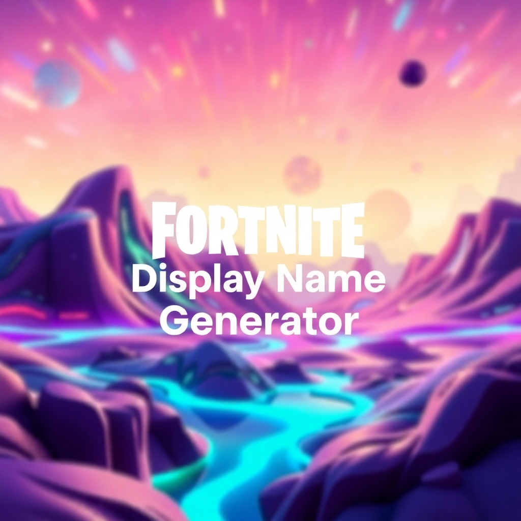 Fortnite Display Name Generator